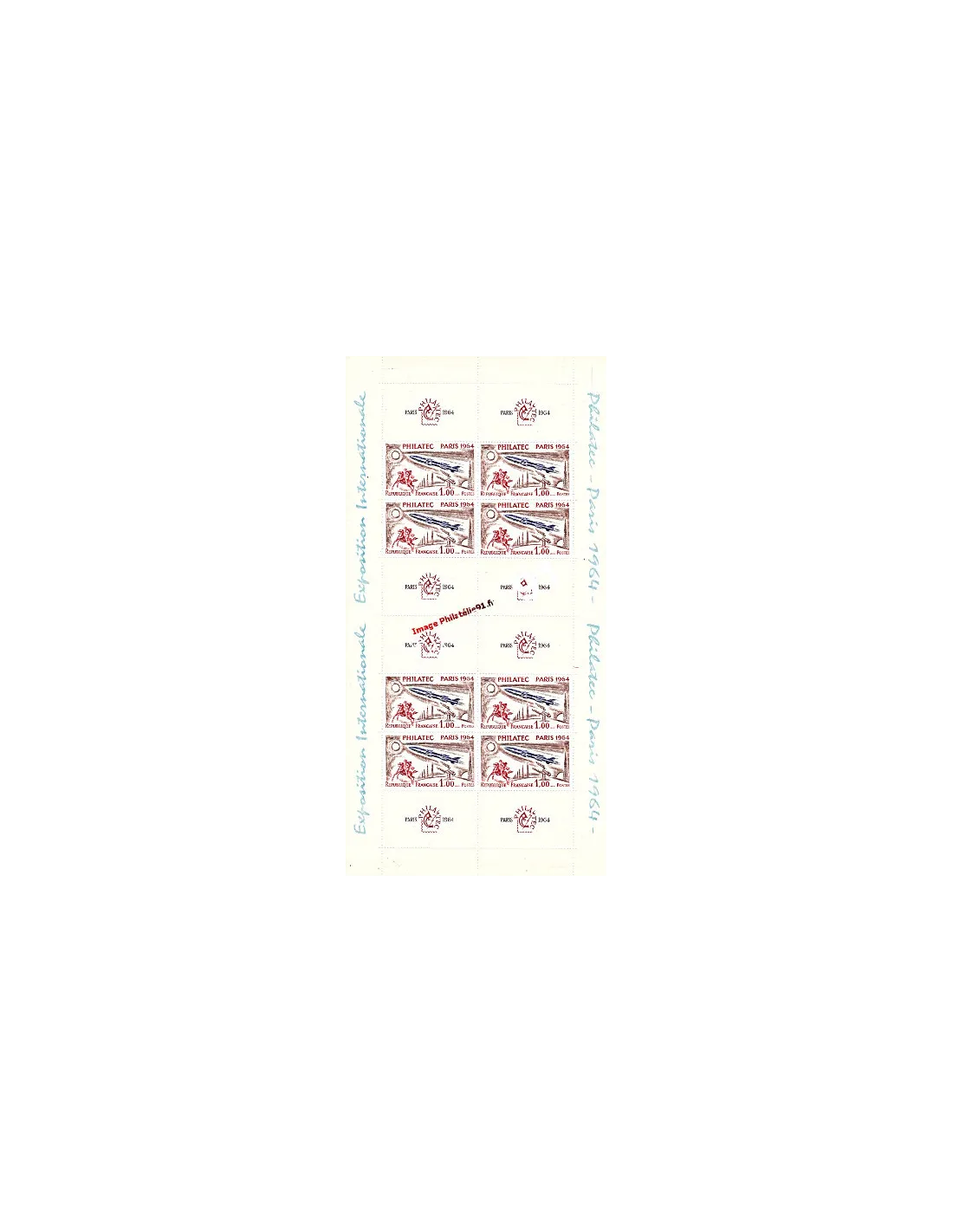 Bloc-feuillet n° 6 neuf, "Philatec 1964", collection timbres France