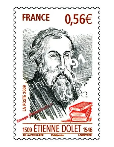Timbre n° 4377 - Etienne Dolet (1509-1546)